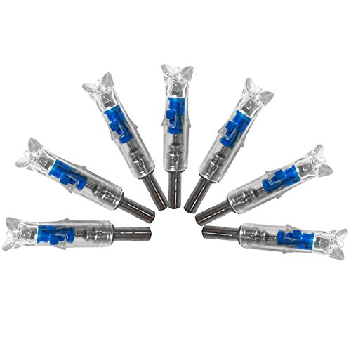 JIANZD Archery Lighted Nocks for Arrows with .204"/.244" Inside Diameter 6Pcs (Blue)