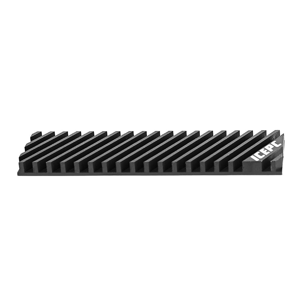 icepc M.2 Heatsink for PS5 PCI-E NVME 2280 SSD Graphene Coating Copper Heat Sink, High Performance SSD Radiator with Thermal Conductive Adhesive for Laptop PC 2280 NGFF Cooler(70x20x4.0mm)