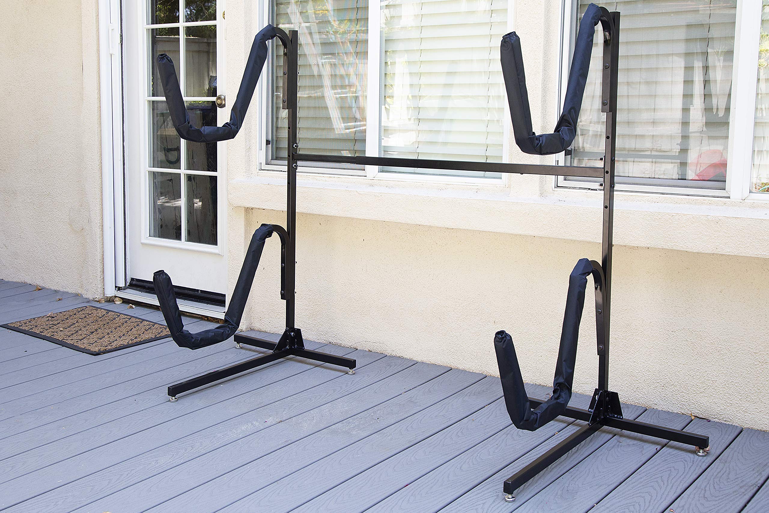 Insight Kayak Rack - Free Standing Heavy Duty Kayak Storage for Indoor/Outdoor (Holds 2 Kayaks)
