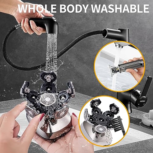 VOTMONI Head Shavers for Bald Men & Professional Barber Clippers Zero Gapped Hair Trimmer for Men, Rotary Bald Shavers Cordless Beard Trimmer Grooming Kit