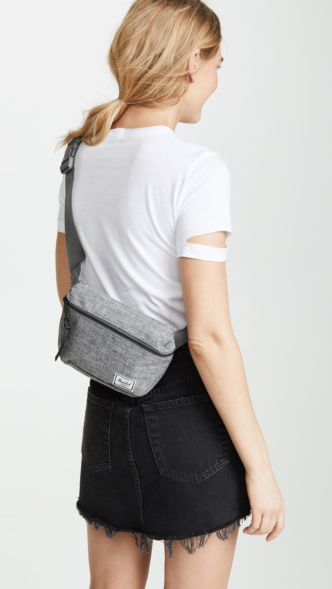 Herschel Fifteen Waist Pack, Raven Crosshatch, 2.0L