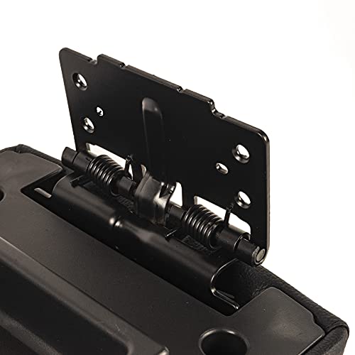 KARPAL Center Console Armrest Cover Lid Latch Hinge Leather Compatible With 2013-2018 Ford Flex FA8Z7406024AA 6-Speed Auto Trans Black