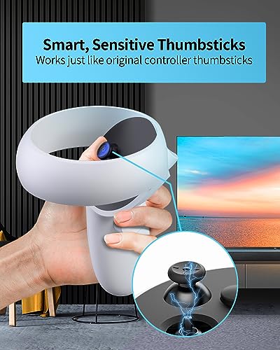 Thumbstick Replacement for Meta Quest 3 Controllers (2-Pack) - DUXICEPIN Premium Accessories for Meta Quest 3 Controller