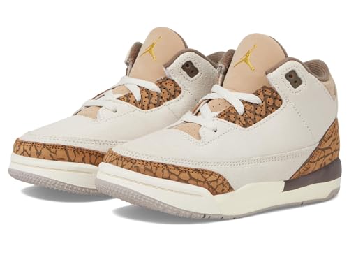 Jordan Baby Boy's 3 Retro (Infant/Toddler) Light Orewood Brown/Metallic Gold/Light British 8 Toddler M