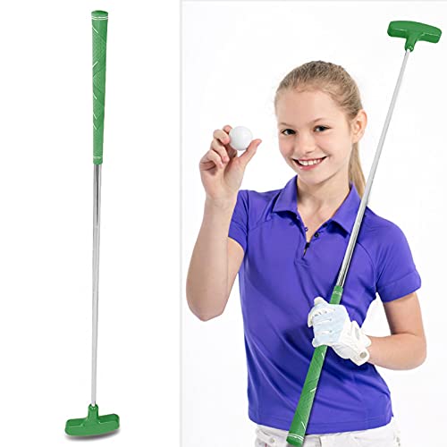 Mini Putter, Accessories Stainless Steel Shaft Comfortable Putter with Antislip Grip for Room for Childs for Indoor for Kids(Green)