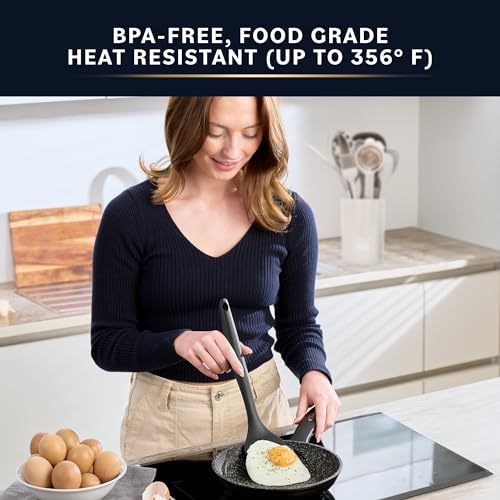 Home Hero Silicone Kitchen Utensils Set - Cooking Utensils Set - Silicone Cooking Utensils Set - Silicone Utensil Set - Silicone Utensils For Cooking Kitchen Utensil Set (44 Pcs - Black)