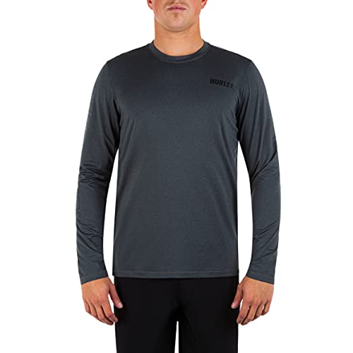 Hurley Men's Standard H2O-Dri Hybrid UPF Long Sleeve Shirt, Smoke Grey, XX-Large