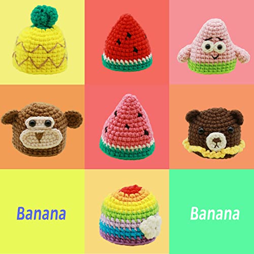 JINIHFW Banana Hats,Bananas Preserver, Banana Hat to Keep Bananas Fresh,Pineapple