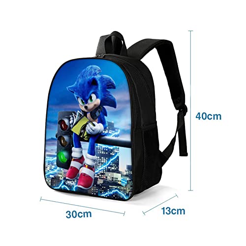 KAAUSE Kids Backpack 3D Cartoon Printed School Bags Travel Backpack 16 Inch Bookbag Gifts For Teens Boys Blue