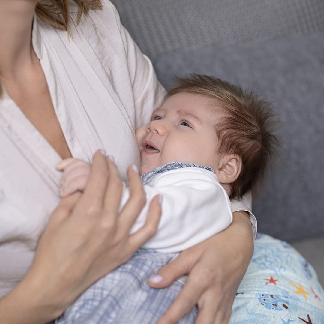 Nursing Pillow Nest Supporting Best Breastfeeding Pillow Gifts for Mom Registry Must Have Removable Washable Cotton Cover
