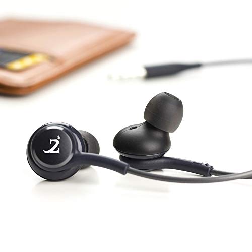 Works By ZamZam PRO Stereo Headphones Compatible with Samsung Galaxy Note II T-Mobile with Hands-Free Built-in Microphone Buttons + Crisp Digital Titanium Clear Audio! (3.5mm, 1/8 inch)