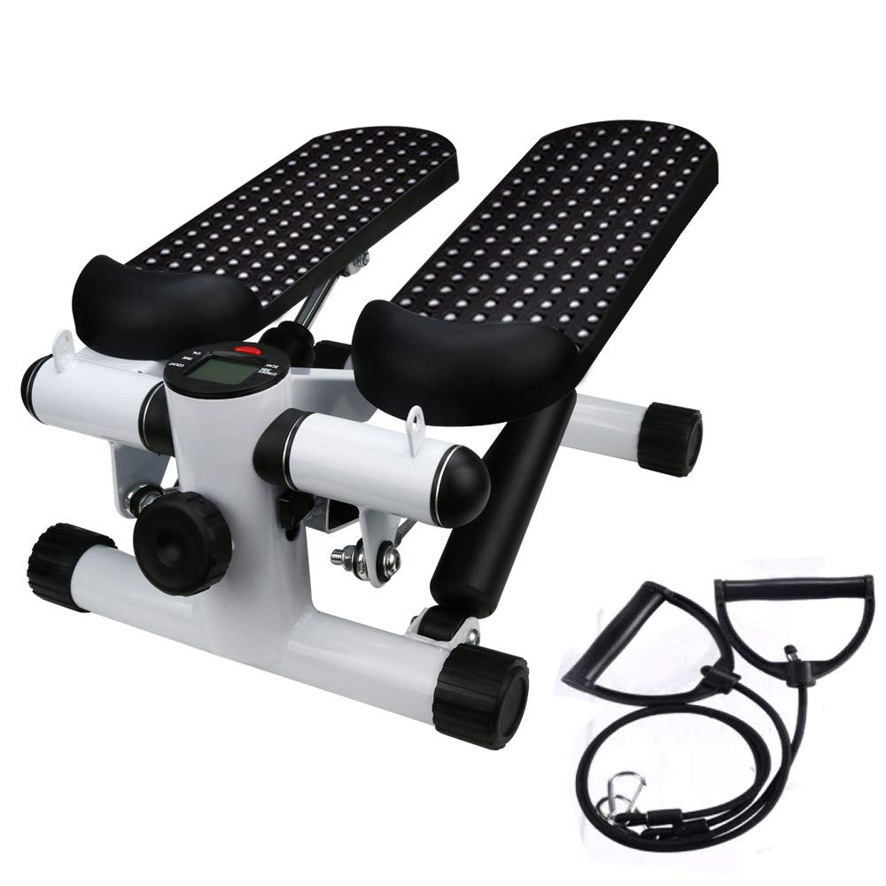 Kusou Step Machines Professional Stepper Cardio Training Stair Home Gym Workout Fitness with Resistance Bands Silent Mountaineering Multi-Function with Drawstring