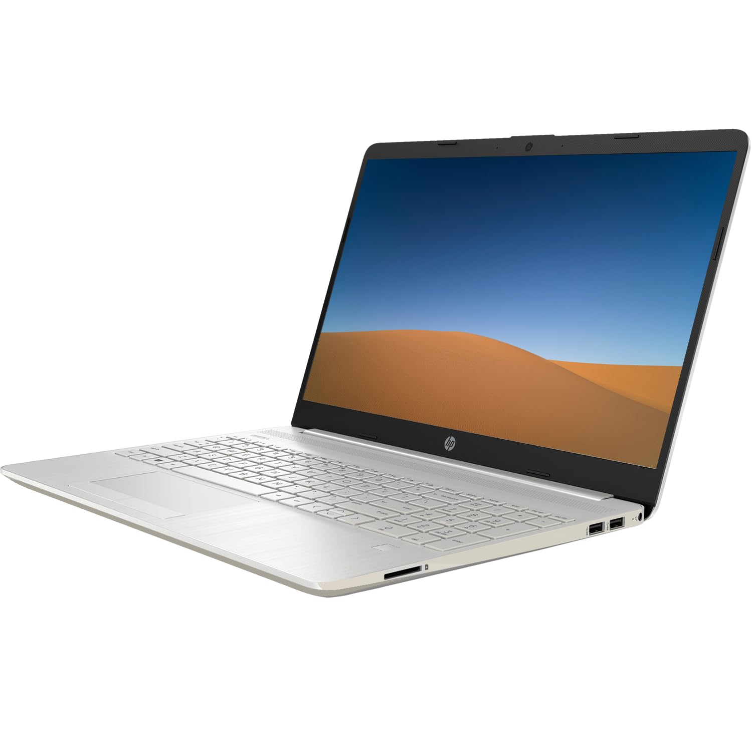 HP Essential Laptop, 15.6" FHD Display, Intel 4-Core Processor, 8GB DDR4 RAM, 512GB SSD, Webcam, Fingerprint Reader, SD Card Reader, RJ-45, HDMI, Wi-Fi, Windows 11 Pro, Gold