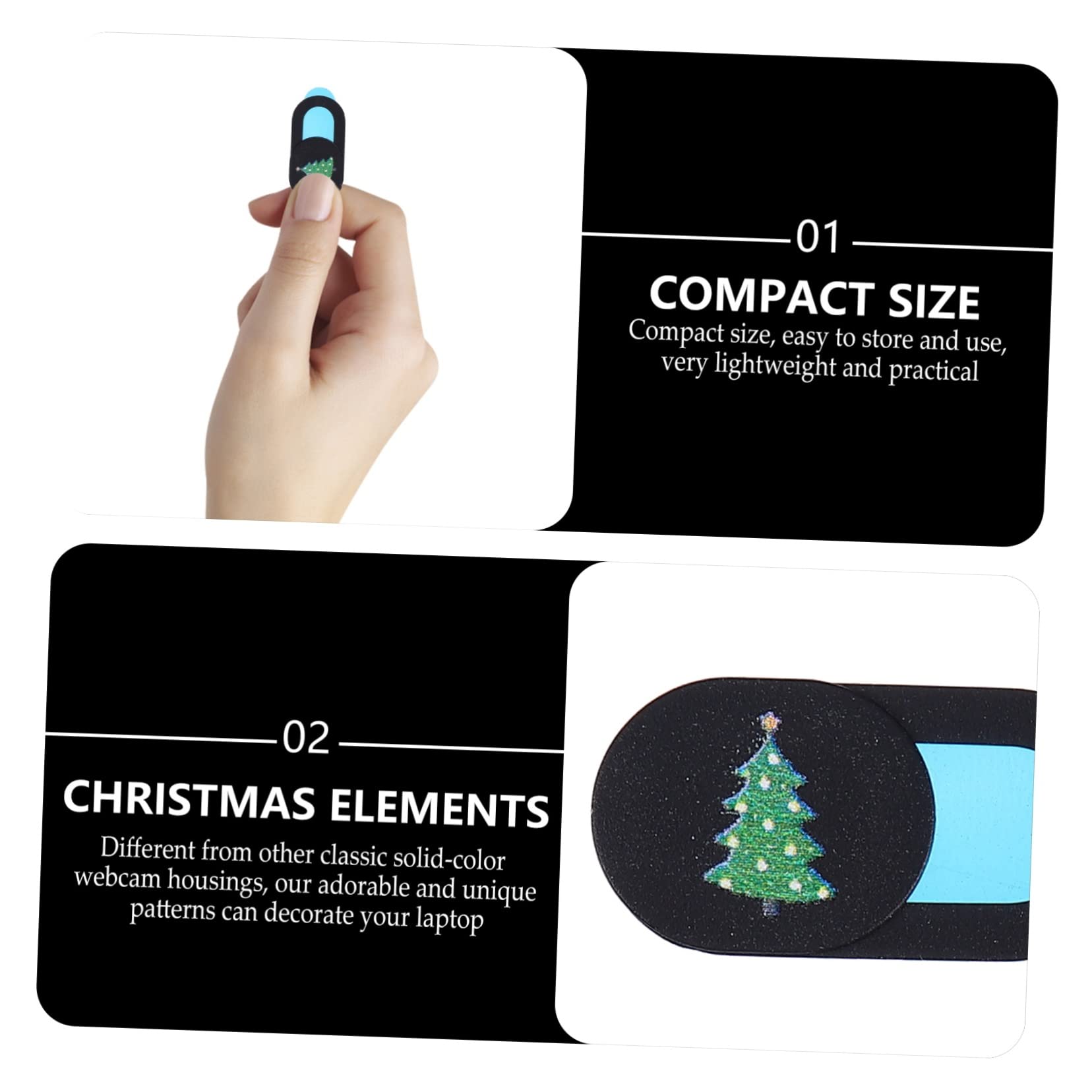 NUSITOU 3pcs Camera Slide Tablet Camera Cover Computer Camera Covers Phone Camera Blocker Laptop Camera Cover Christmas Webcam Cover Slides Wheat Straw Cell Phone Protection Cap Slider