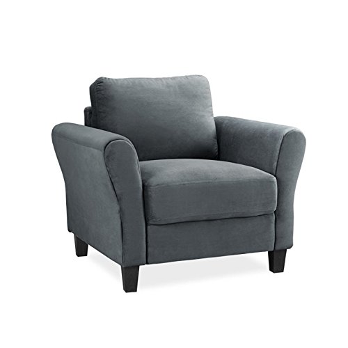 Home Square Set of 3 Sofa and Accent Chairs in Gray