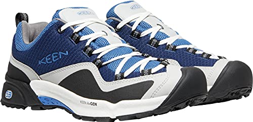 KEEN mens Wasatch Crest vent breathable hiking Sneaker, Blue Depths/Bright Cobalt, 12 US