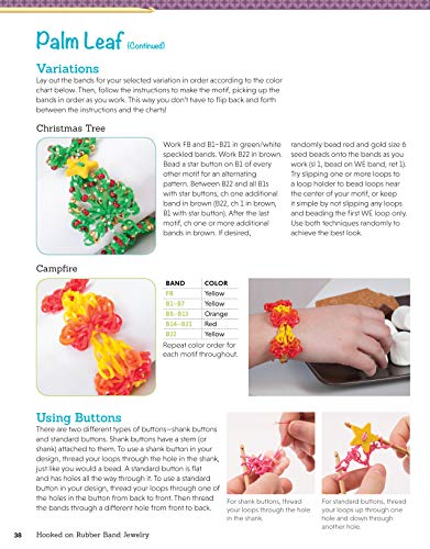 Hooked on Rubber Band Jewelry: 12 Off-the-Loom Designs for Bracelets, Necklaces, and Other Accessories (Design Originals) Easy Step-by-Step Instructions, Photos, & Diagrams, with No Loom Required