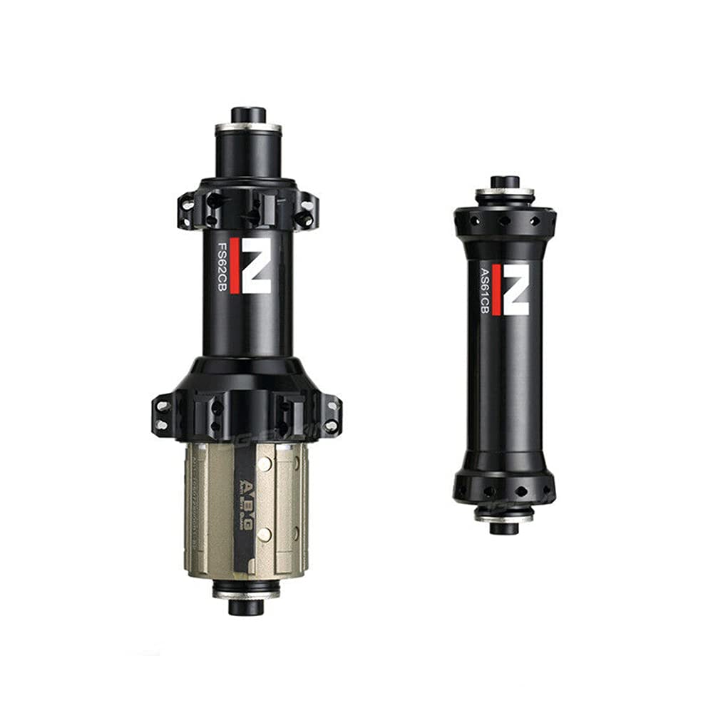 HULKWHEELS JIMAITEAM Novatec AS61CB/FS62CB Road Bike Hub Set Carbon ABG Hub Bearing Quick Release Hub Straight Pull Front/Rear 20/24Hole for Bicycle Hubs 8/9/10/11 Speed (AS61CB/FS62CB Front+Rear)