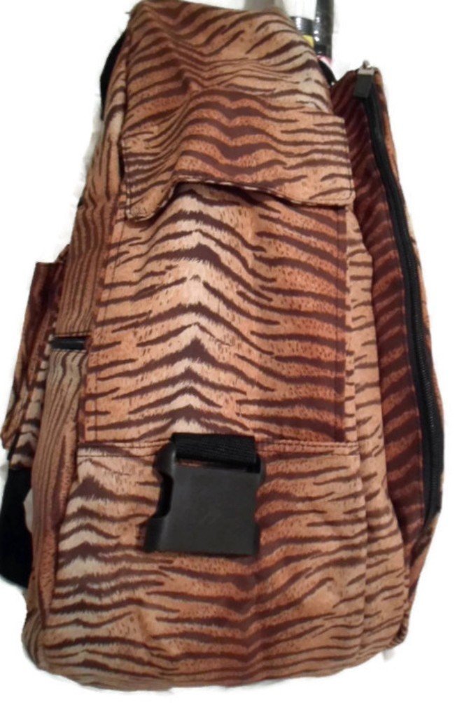 Jetpac Jet (Life is Tennis) Women's Tennis Racket Sling Backpack Bag - Tiger Animal Print