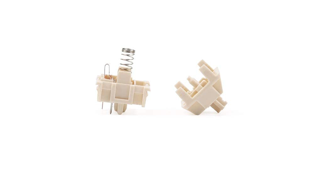 KAILH Novelkeys Cream MX SMD 5 Pin RGB Switches for Backlit Mechanical Gaming Keyboard (68 pcs, Novelty Cream)
