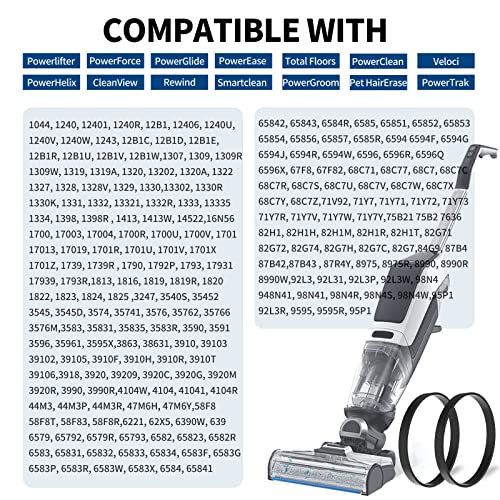 Vacuum Belt for Bissell Style 7/9/10 P/n3031120 PowerForce Helix Powerlifter CleanView Swivel Rewind Pet Vacuum Cleaner, Replace Part #2031093#3031123#32074 (4 Belts)