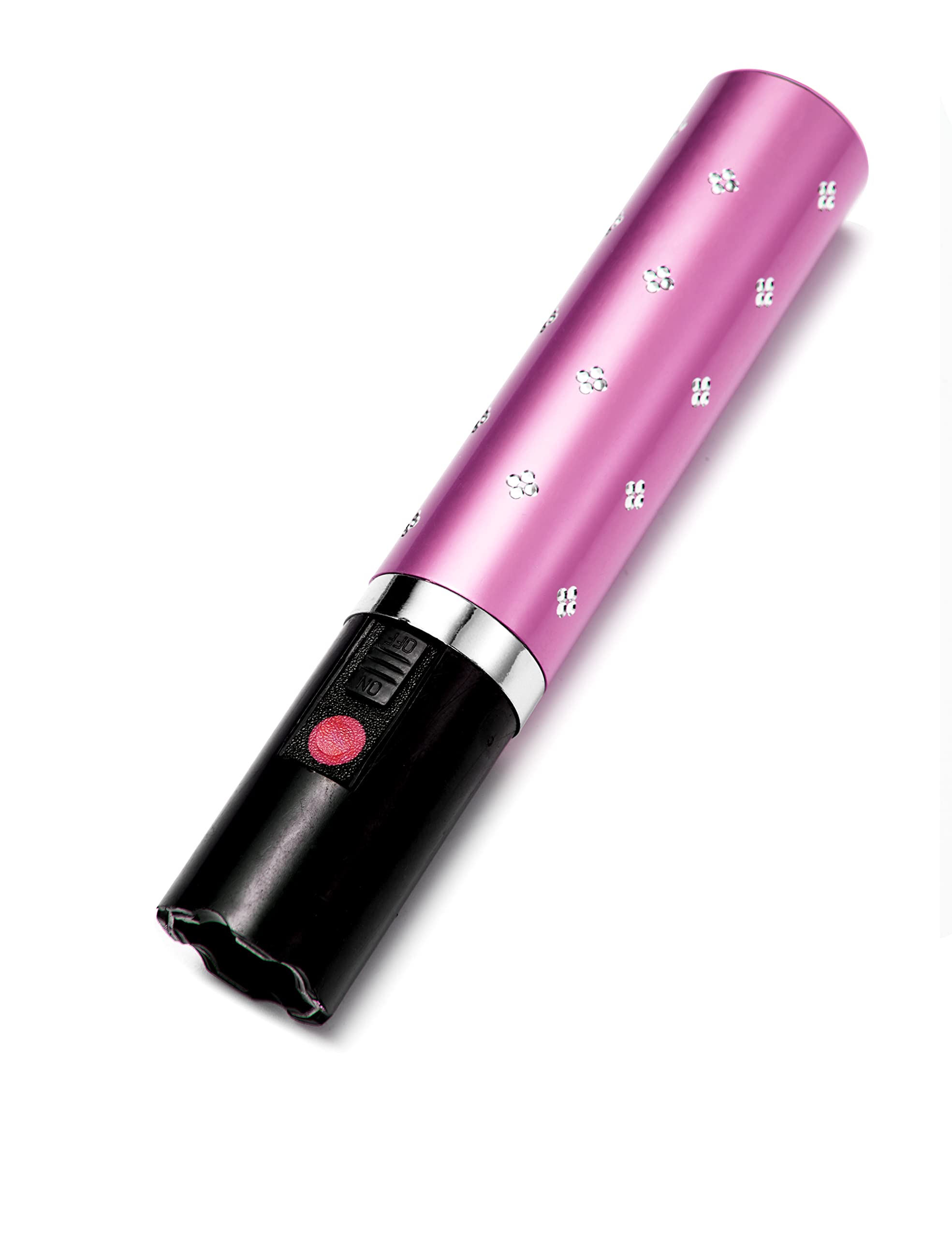 Lipstick Stun Gun for Women, self defense flashlight Stun guns with Safety Disable Pin.Wall Charger Included (Pink)