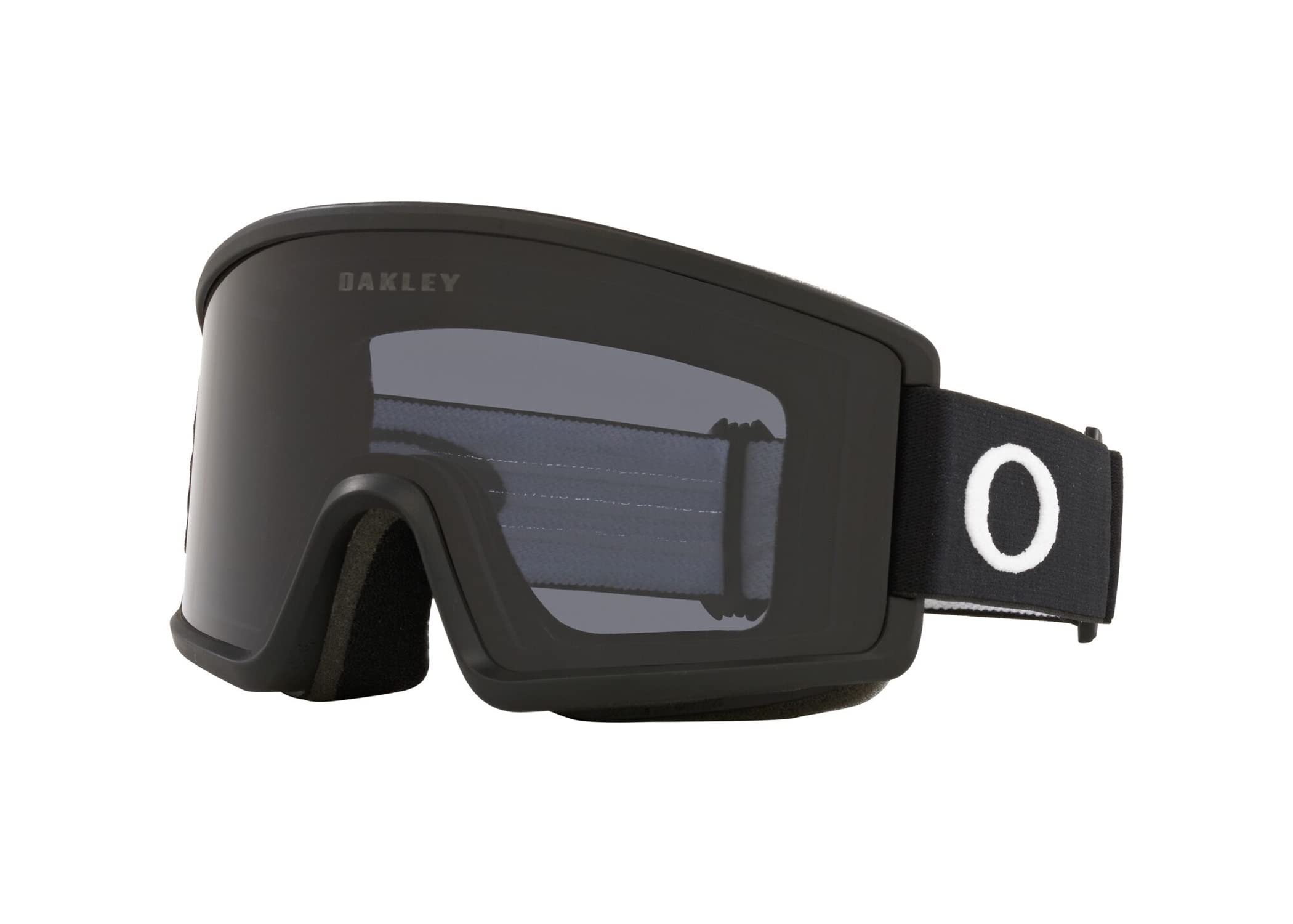 Oakley Target Line M OO7121 Matte Black/Dark Grey Ski Goggles For Men For Women + BUNDLE with Designer iWear Eyewear Kit