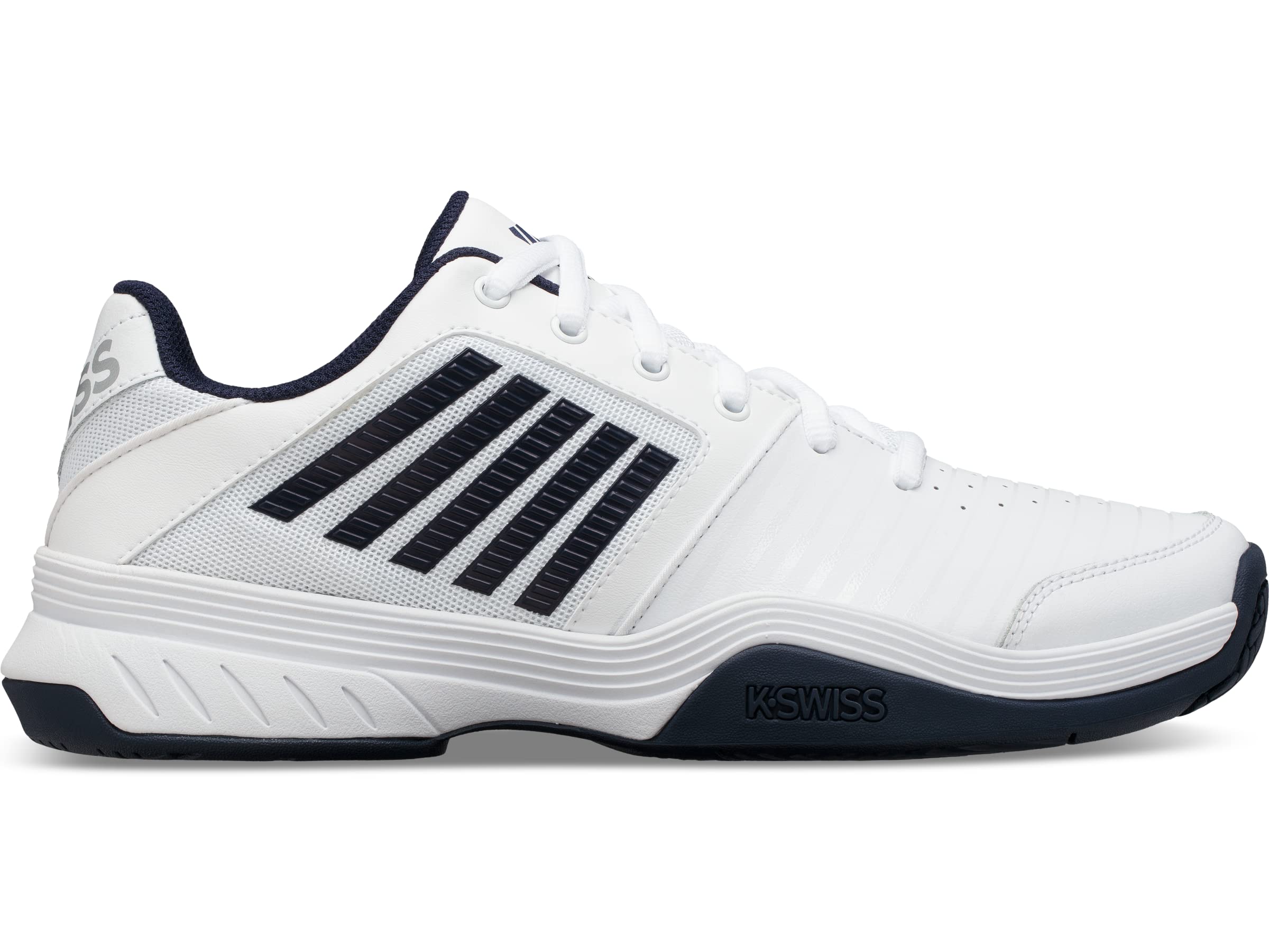 K-Swiss Men's Court Express Tennis Shoe, White/Navy, 7 M