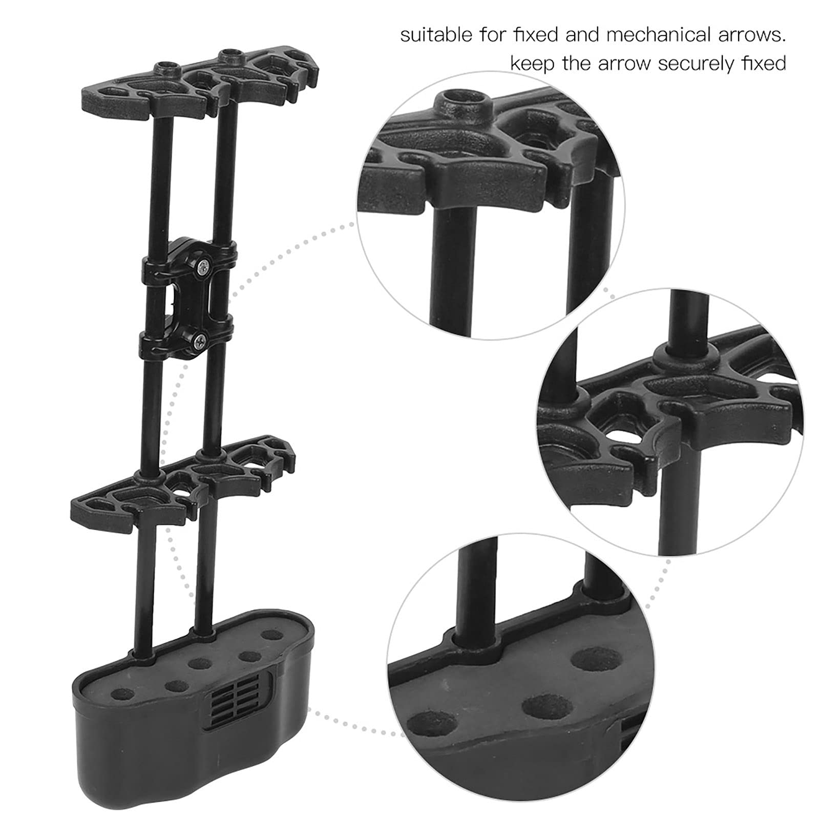 Longzhuo Crossbow Quiver, 5 Arrow Bow Quiver, Quiver for Compound Bow, Compound Bow Broadheads for Archery Arrow Holder Hunting