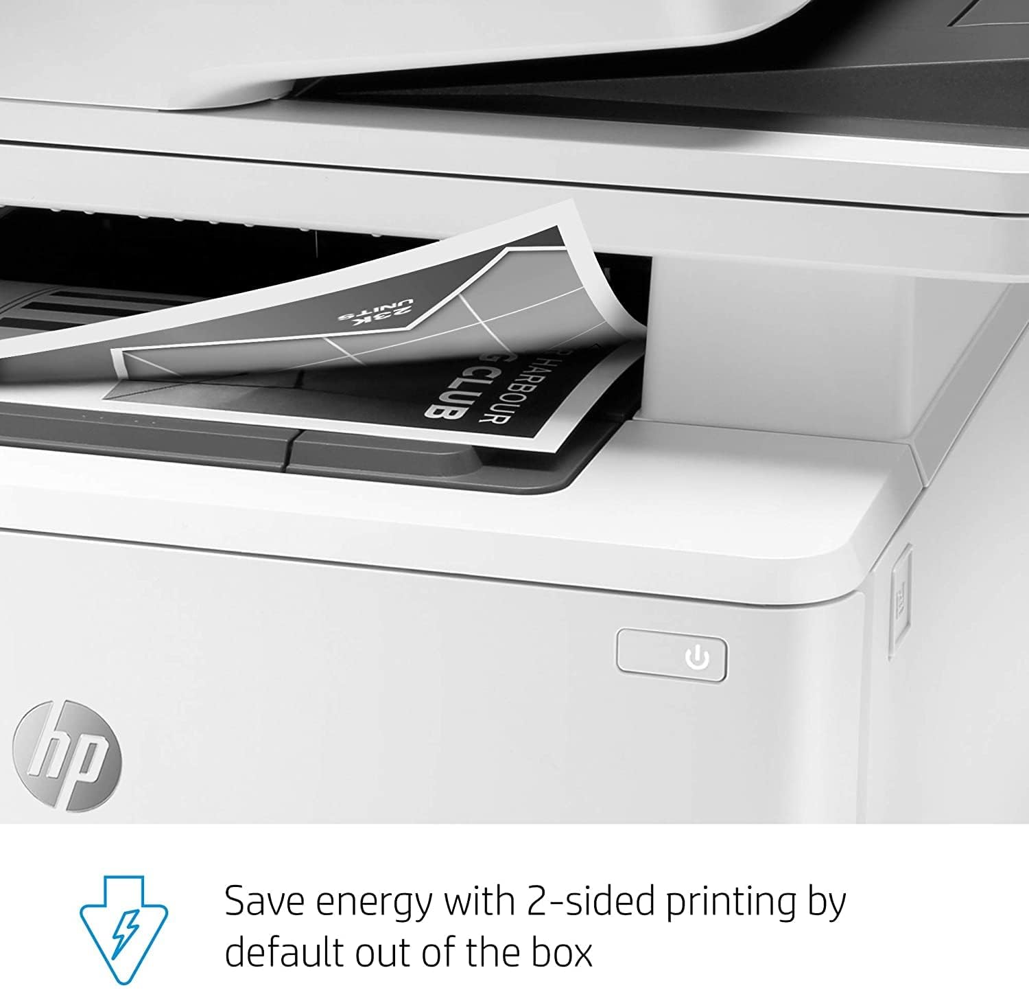 HP Laserjet Pro MFP M428fdn All-in-One Wired Monochrome Laser Printer, White - Print Scan Copy Fax - 40 ppm, 1200 dpi, 8.5 x 14, Auto Duplex Printing, 50-Sheet ADF, Ethernet, Tillsiy Printer Cable