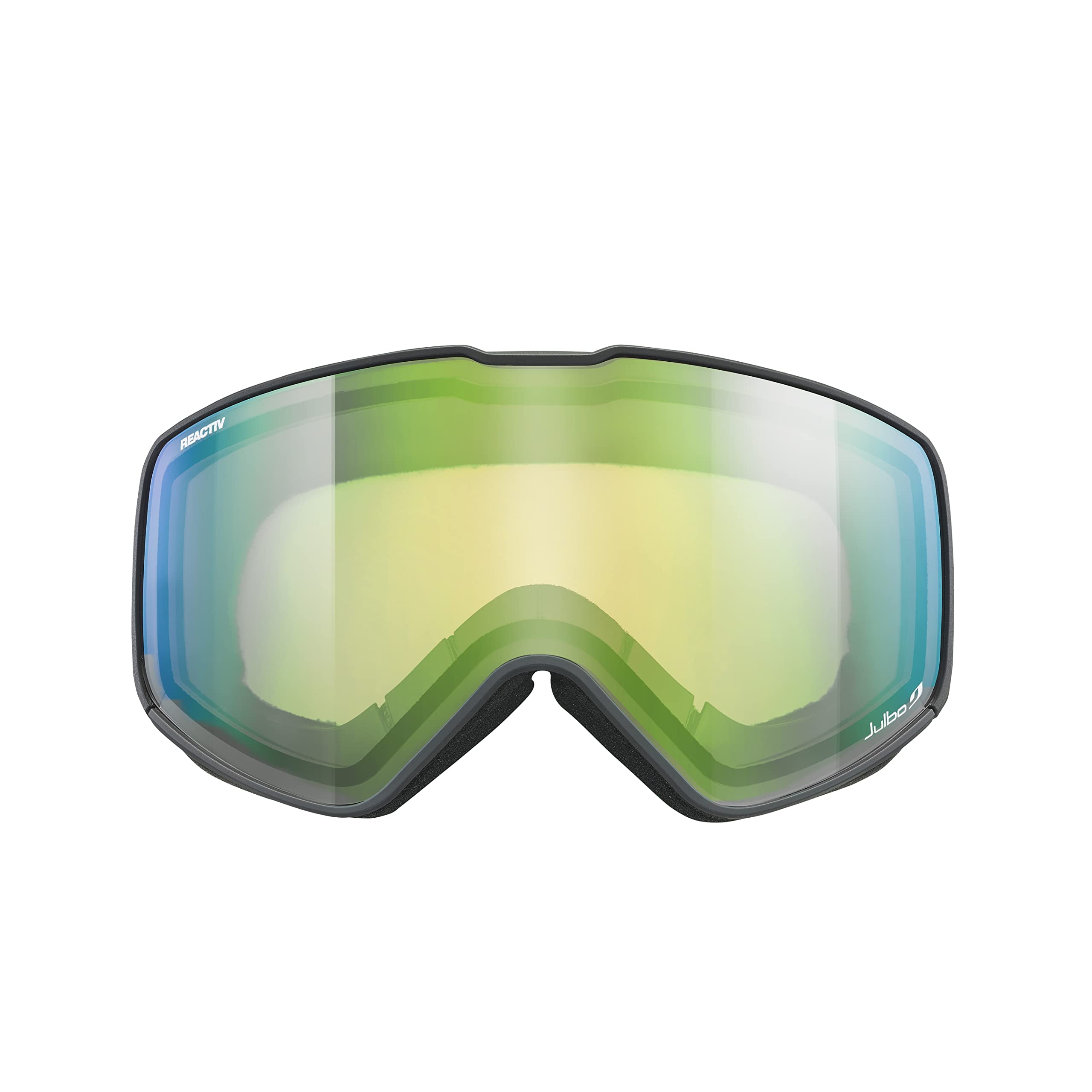 Julbo Cyrius Snow Goggles, Black Frame - REACTIV 1-3 High Contrast Red Lens w/Blue Mirror