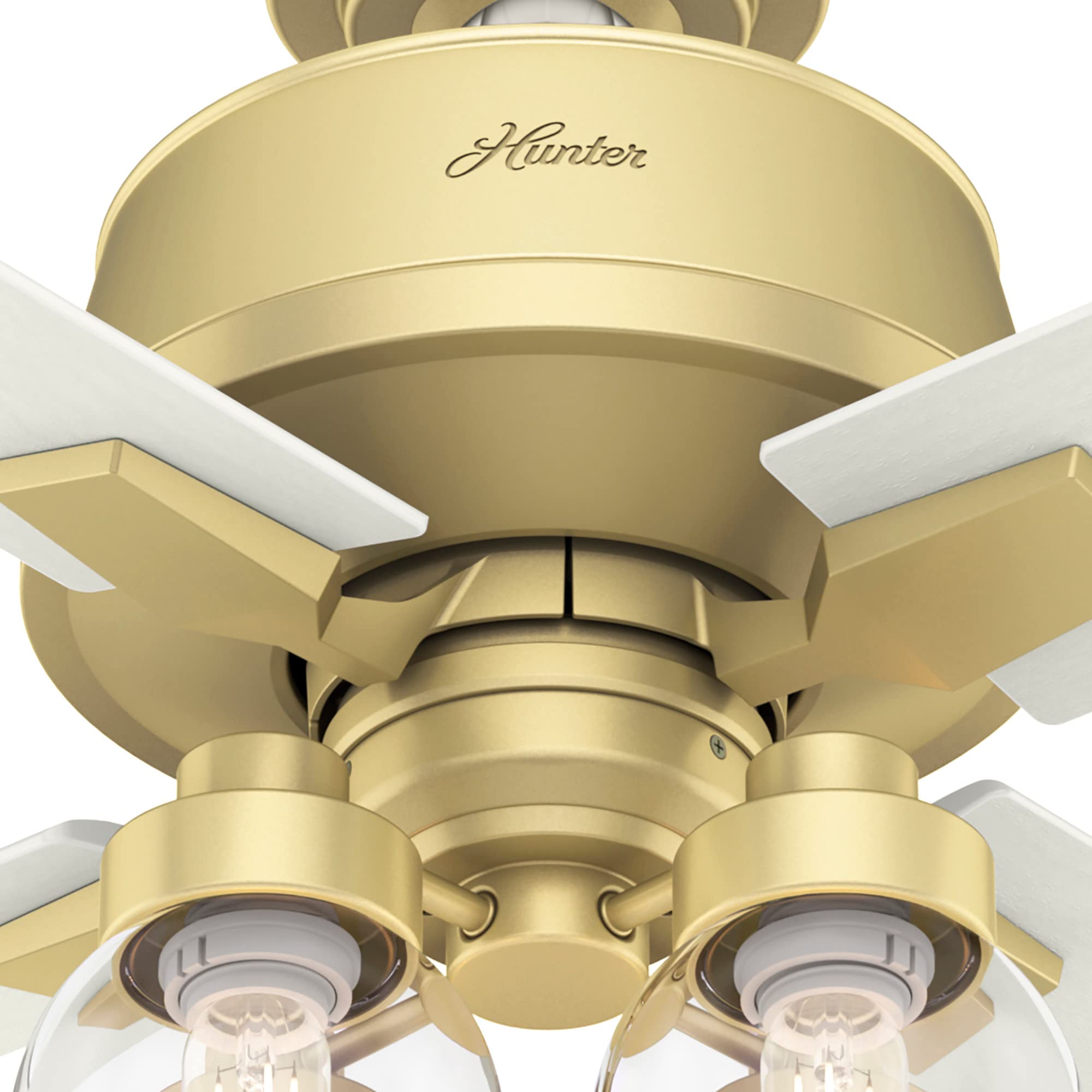 Hunter Fan Company 59651 Viven Ceiling Fan, 52, Modern Brass Finish