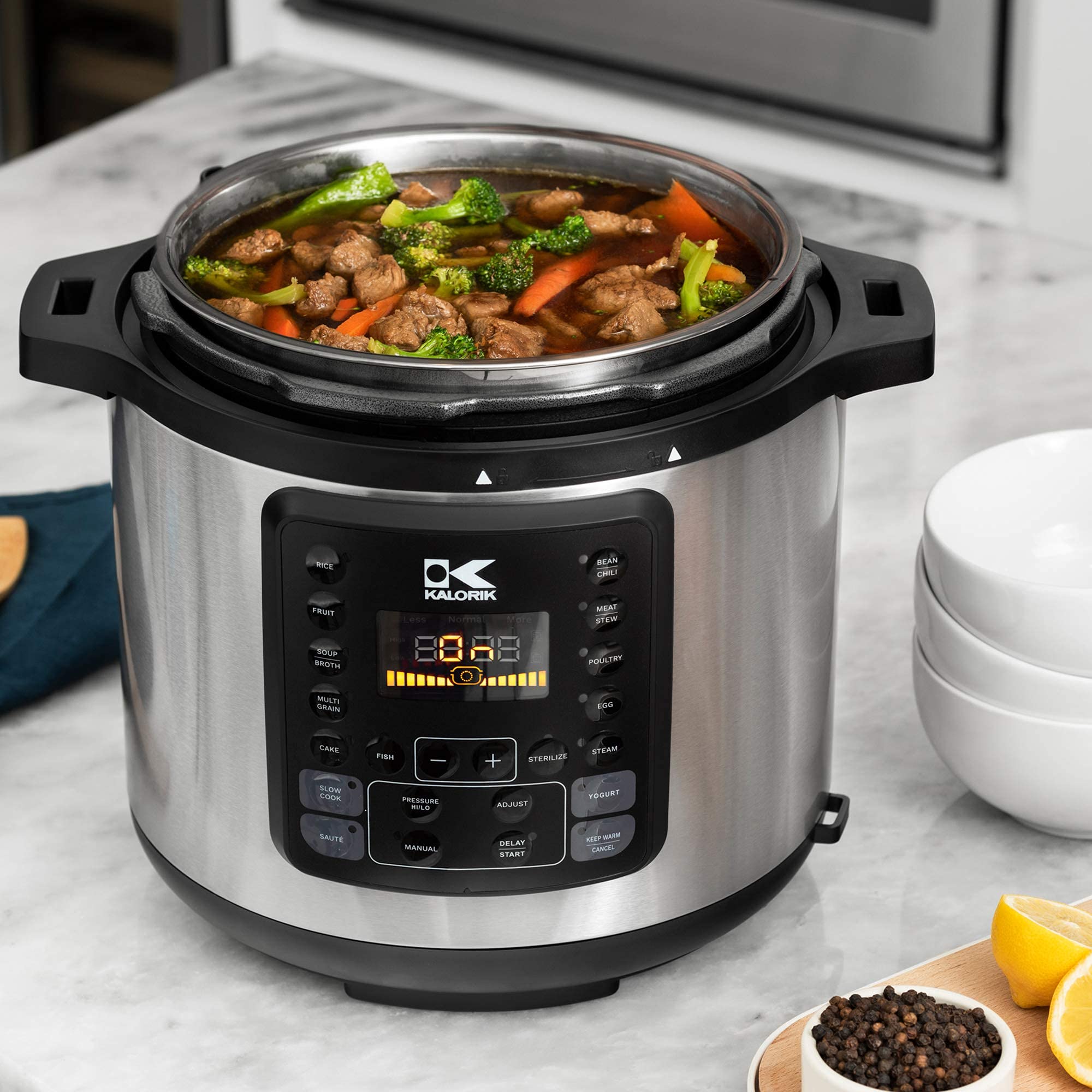 Kalorik Modern 10-in-1 Multi Use Pressure Cooker - 6 Quart, Stainless Steel