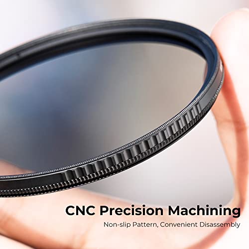 K&F Concept 77mm Circular Polarizer Optical Glass Lens Filter Ultra-Slim 18 Multi-Layer Coatings Circular Polarizing Filters for Camera Lens (K Series)