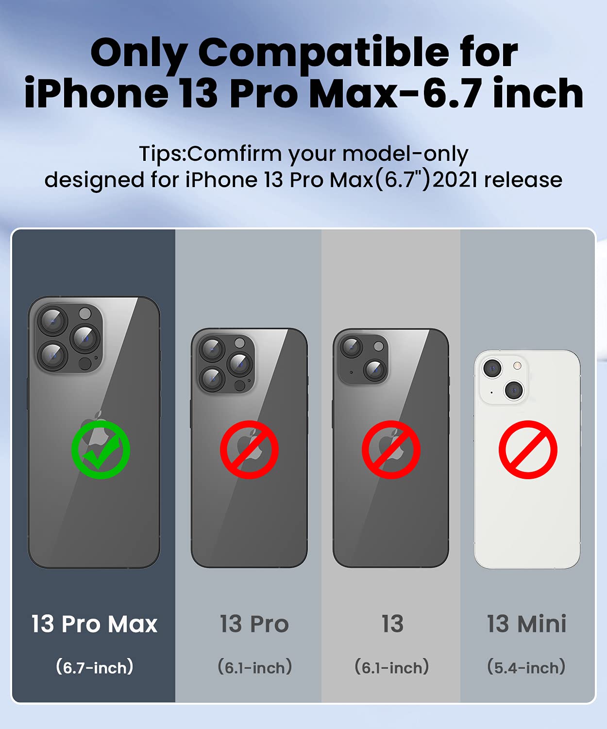 LONGCIYU Kickstand Case Compatible with iPhone 13 Pro Max Case 6.7",[6+ Stand Model] [Exceed Military Grade Drop Protection],Premium Adjustable Stainless Kickstand(Clear Black&red)