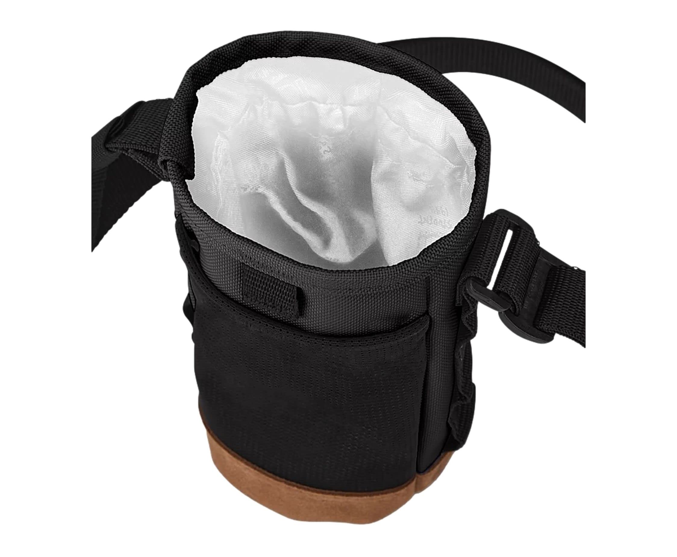 JanSport Kitsack Water Bottle Holder Carrier with Sling Strap - Black