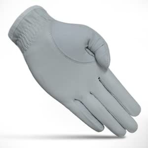 MJ Men's Golf Cabretta Leather Gloves, White, Left Hand (#24)