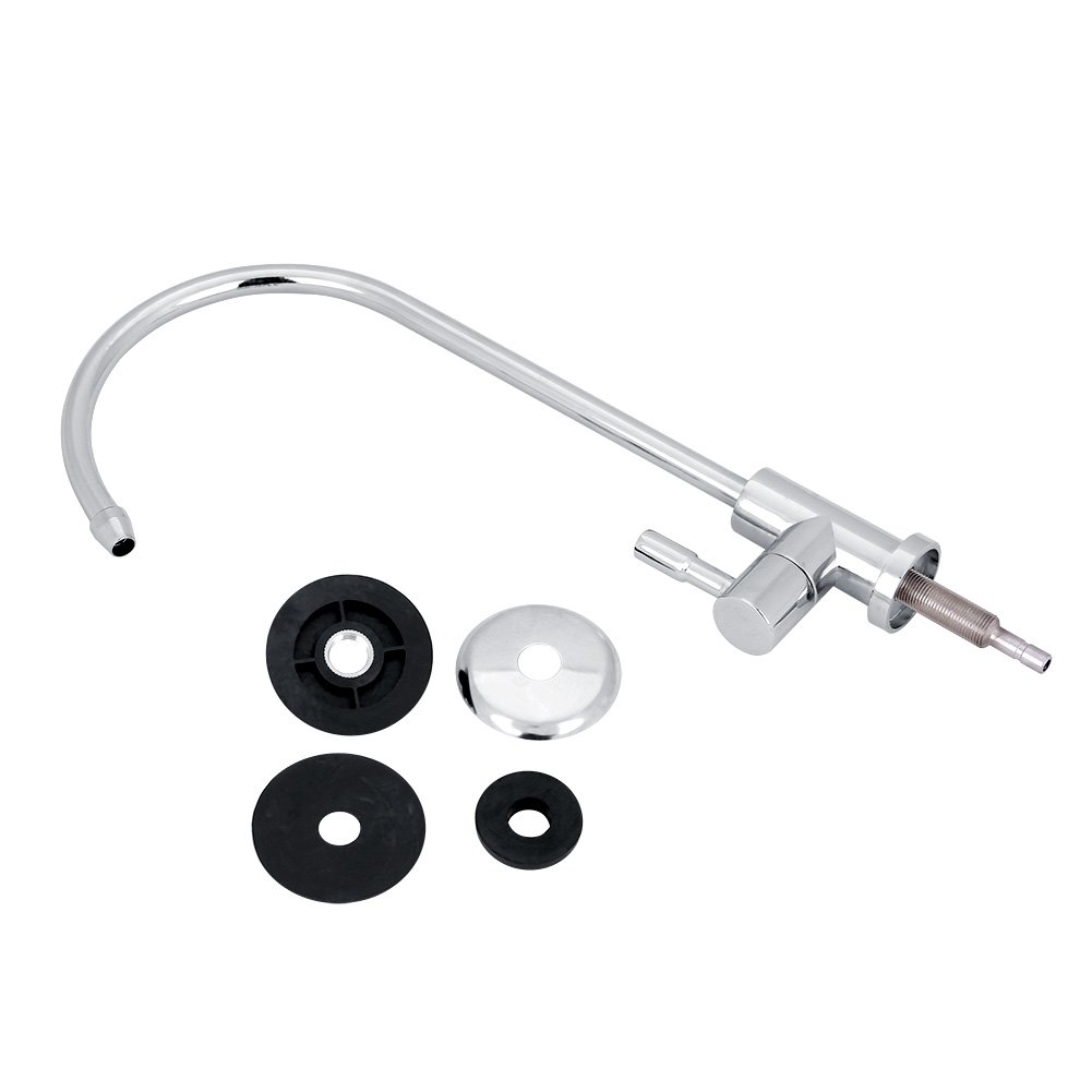 idalinya Water Faucet Basin Bathroom Tap 1/4'' Zinc Alloy Kitchen Faucet Tap Chrome Reverse Osmosis Ro Drinking Water Filter