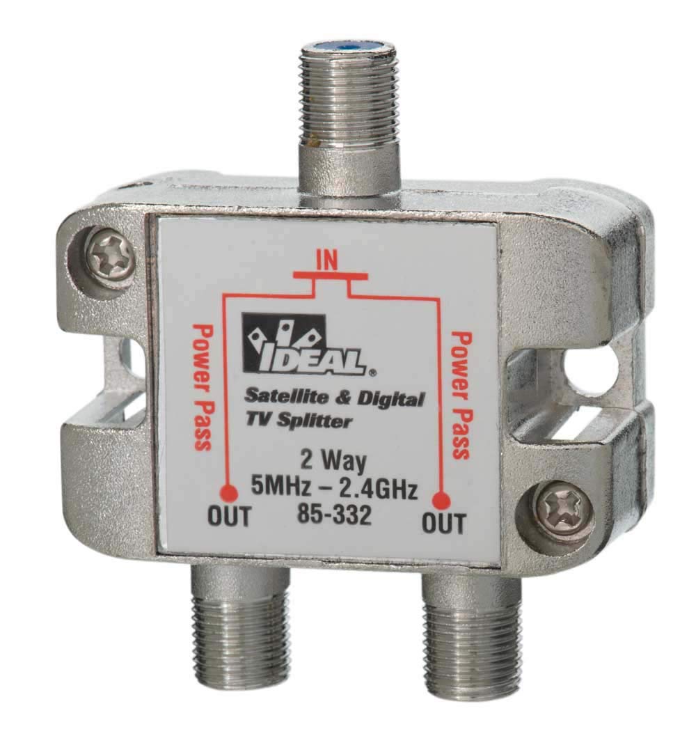 IDEAL Electrical 85-332 2-Way Digital Cable Splitter, 2.4 GHz