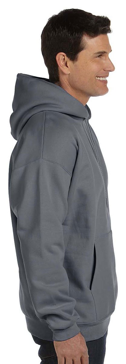 Hanes mens 9.7 oz. Ultimate Cotton 90/10 Pullover Hood(F170)-Dark Chocolate-L