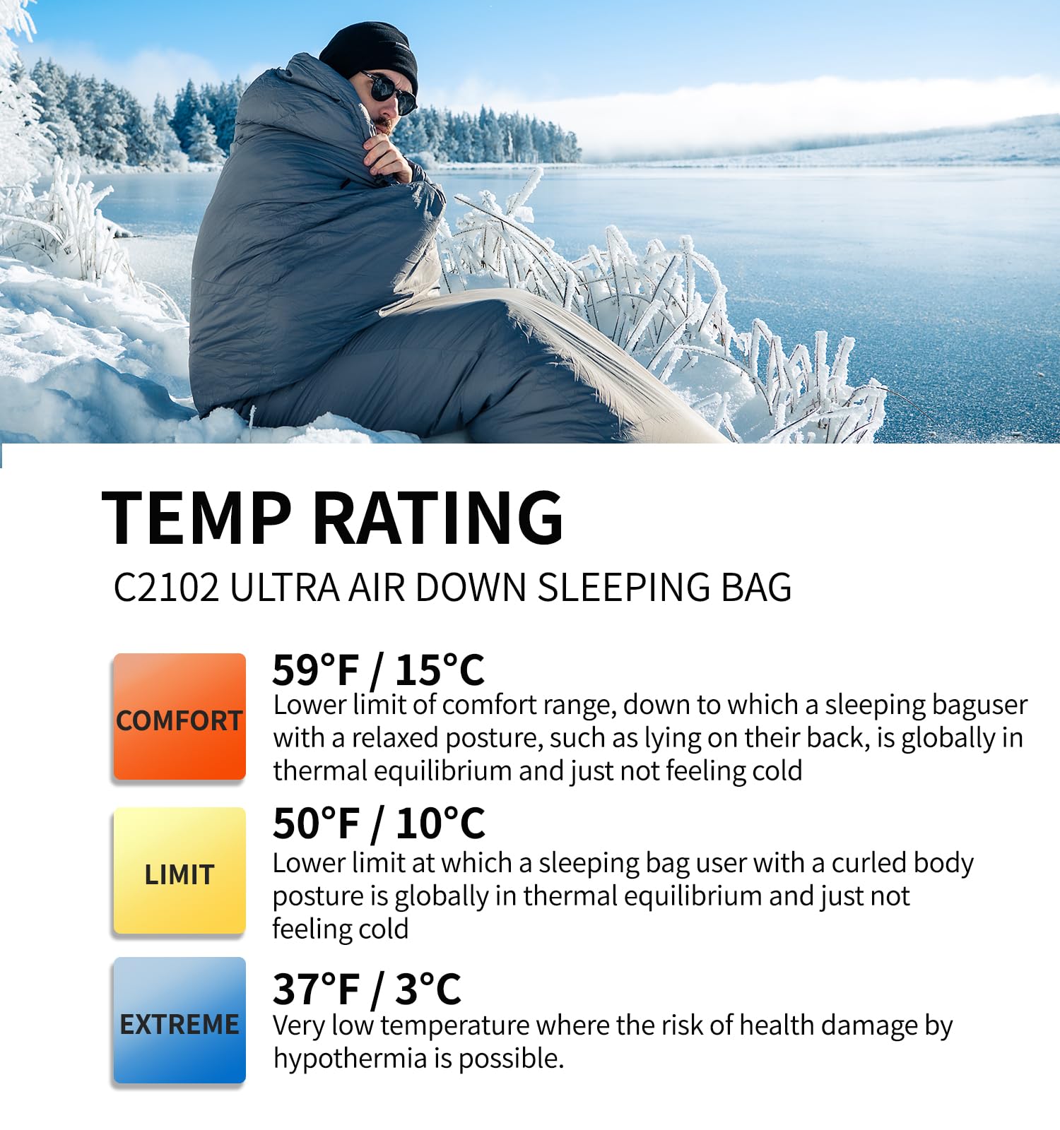 Litume 1.1lbs 68°F-43°F, 700 FP+ Down Ultra Air Mummy Sleeping Bag Sleep Sack for 3-Season, Ultra-Lightweight, Compact and Portable, for Hiking Traveling Camping Backpacking (Deep Teal)