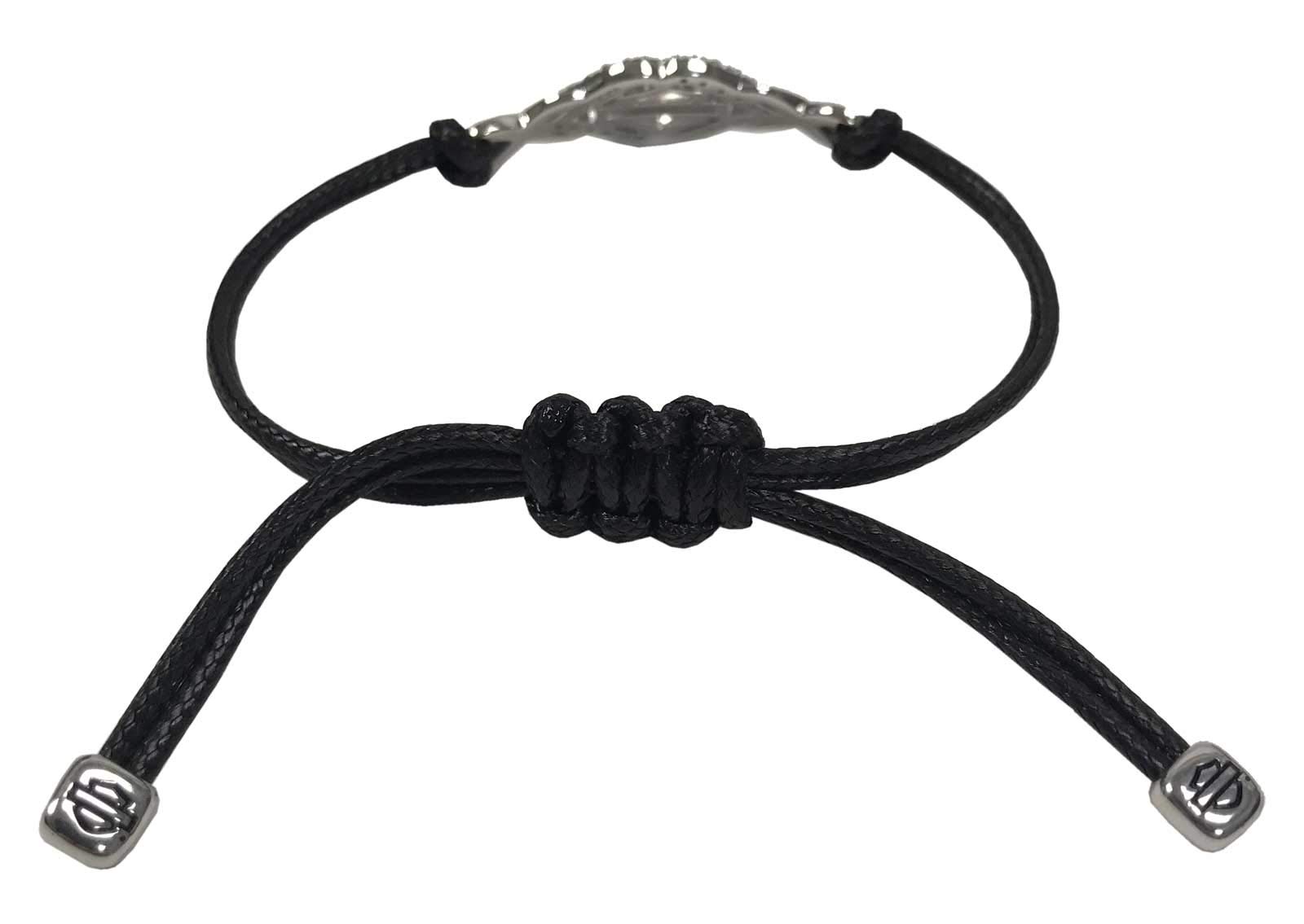 Harley-Davidson Women's Salt & Pepper Twist Embellished Bracelet HDB0400 (7.75)