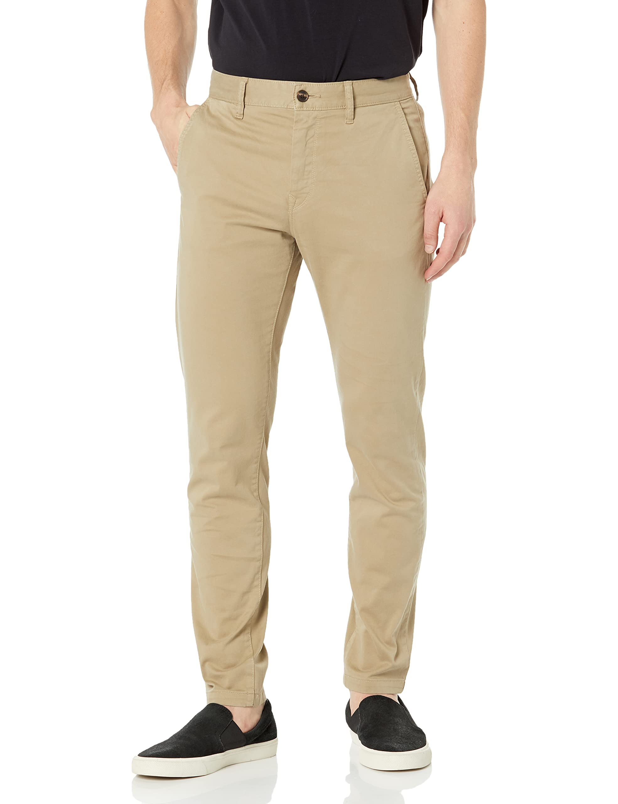 Hugo Boss mens Tapered Fit Chino Trouser Pant Khakis, Basic Beige, 32W x 32L US