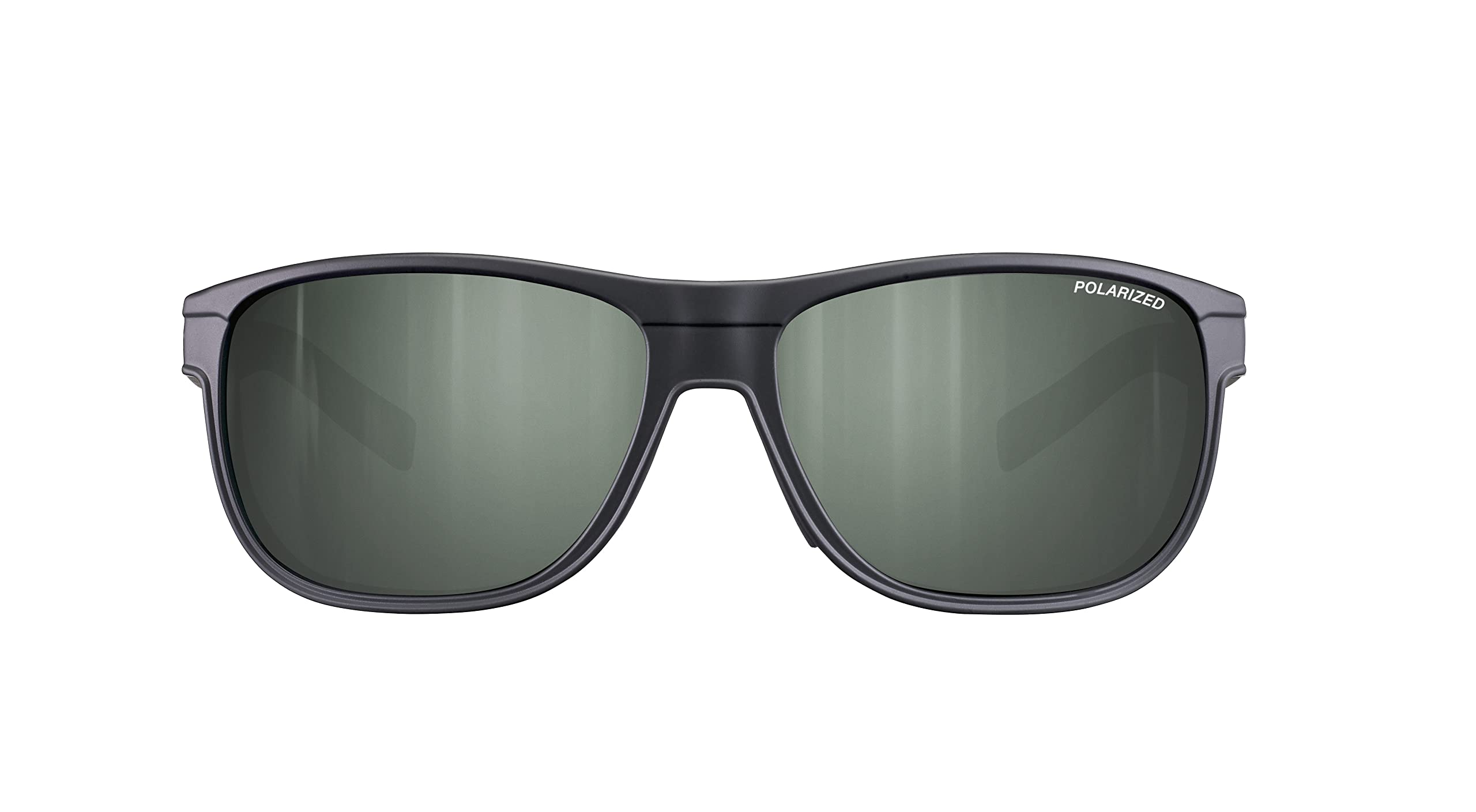Julbo Modern Polarized Rectangular Sunglasses, Black, One Size