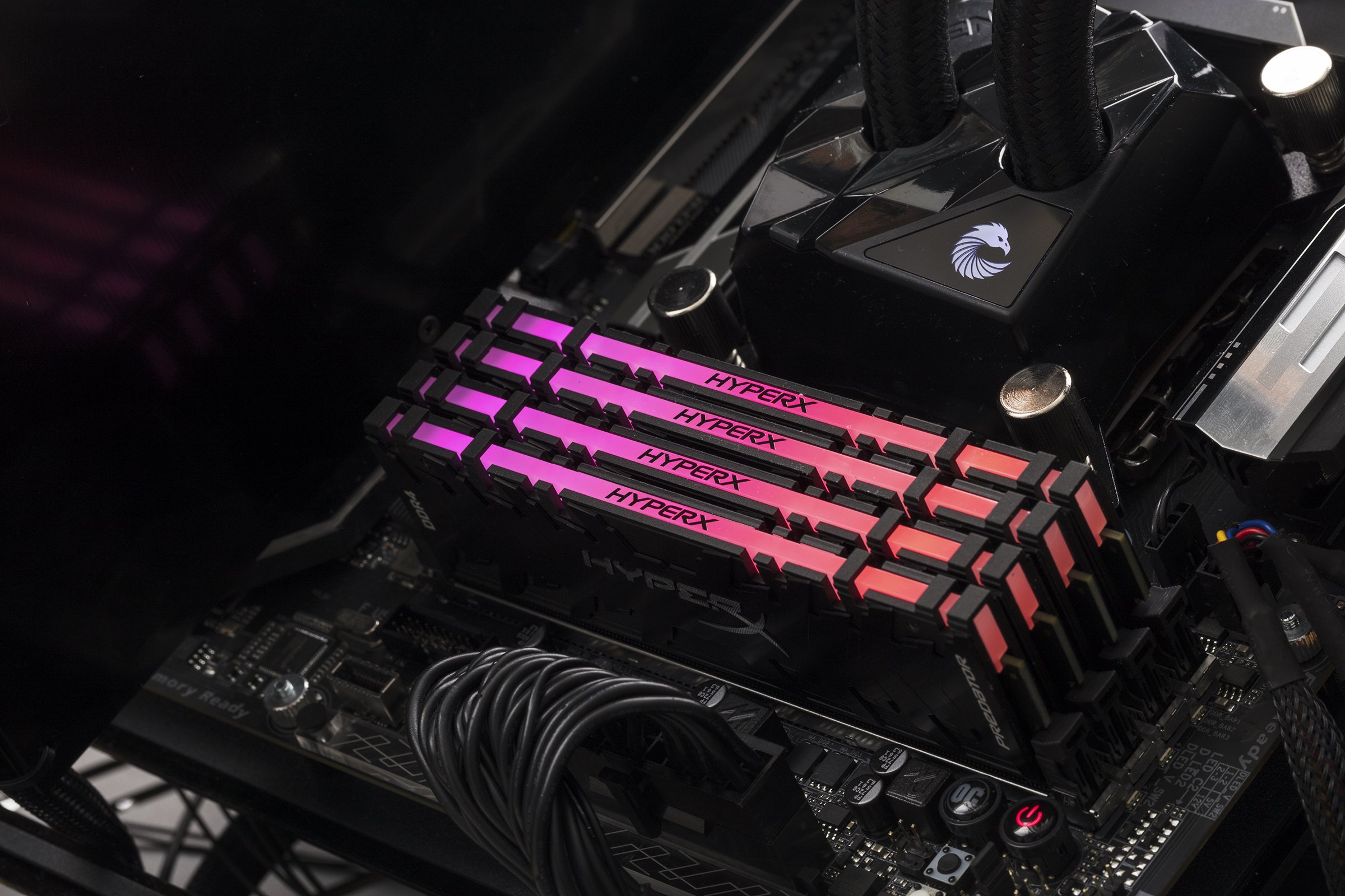 HyperX Predator DDR4 RGB 16GB 3200MHz CL16 DIMM XMP RAM Memory/Infrared Sync Technology- Black (HX432C16PB3A/16)