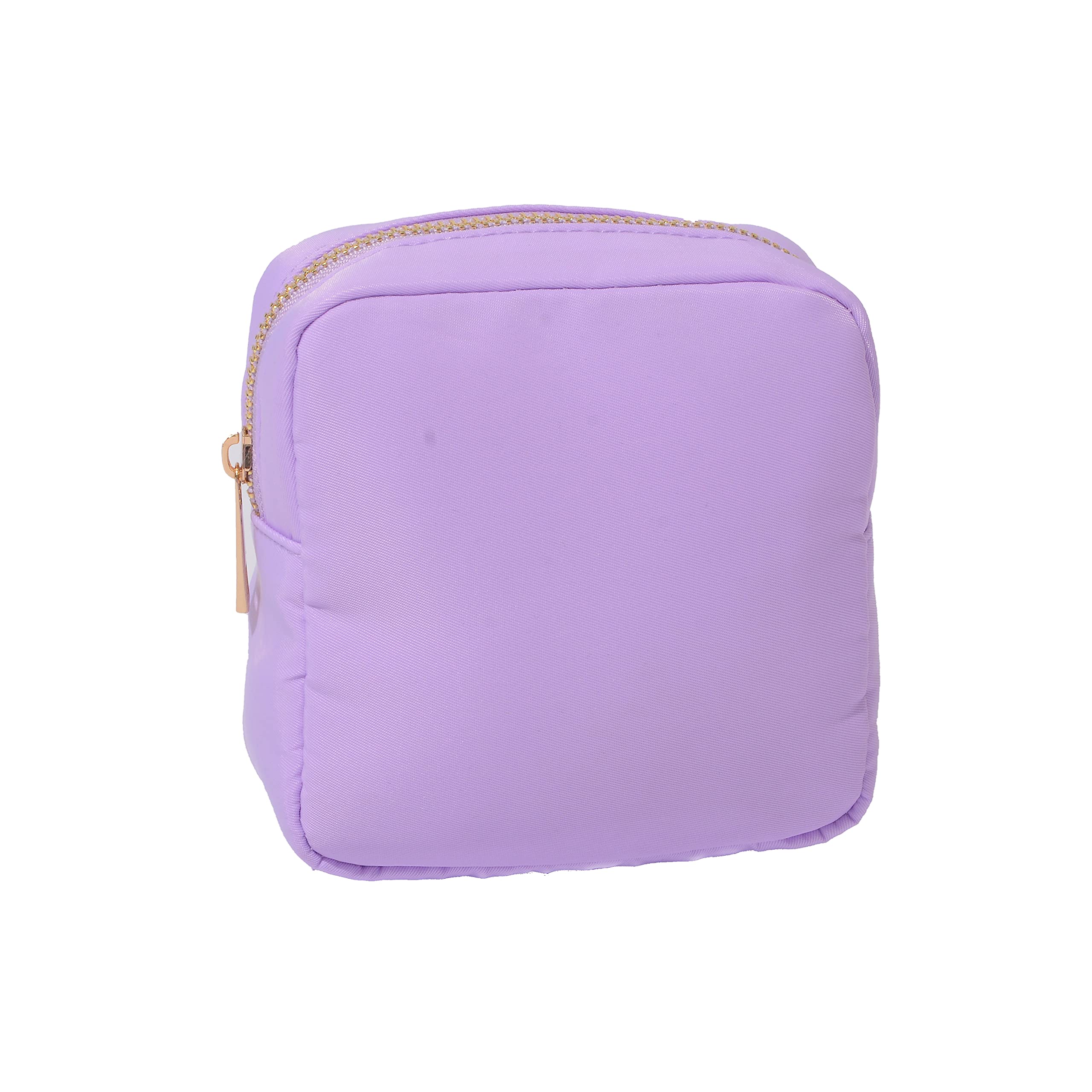 Kaymey Large Cosmetic Bag Makeup Pouch Bag Case Nylon Travel Set (Purple, L)