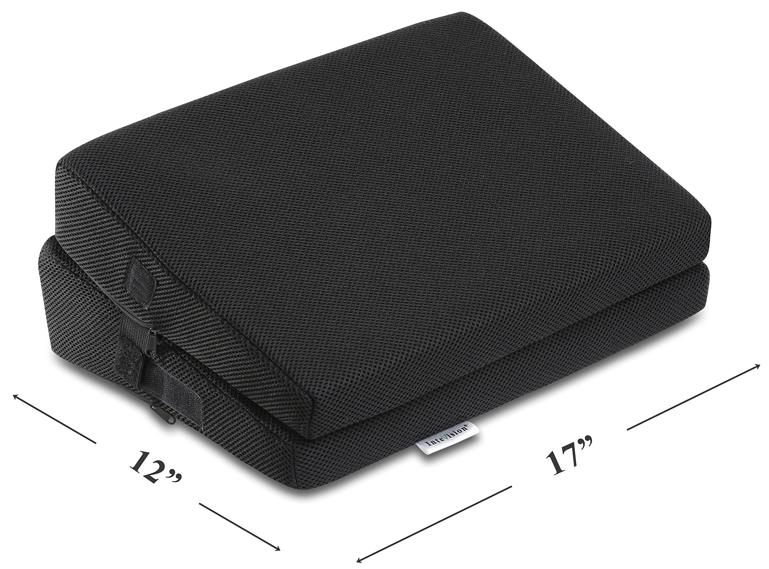 InteVision 4-in-1 Footrest for Added Height - Premium Foam Foot Cushion Works Great for Under Desk or bar - Will not Slide on Any Surface