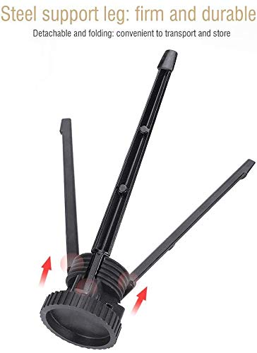 Jiayouy Black Portable Trumpet Stand Holder Metal Tripod Holder Stand Foldable - 6.7" x4.5"