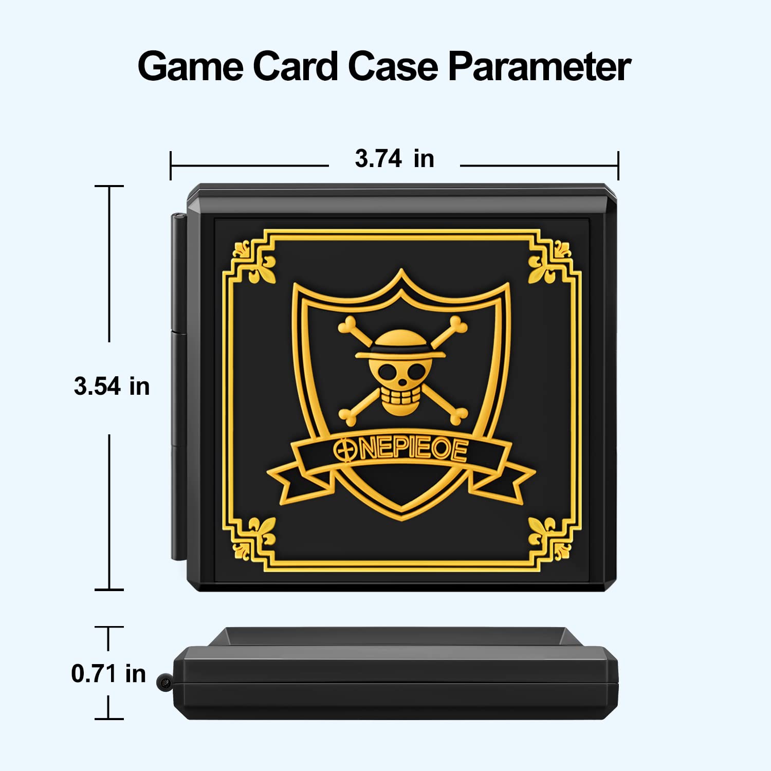 JINGDU Game Card Case for Switch, Durable & Slim Hard Shell Box, Cute Protective Shockproof Cartridge Holder Carrying Storage Case Box with 12 Slots for Switch/Lite/OLED Games, One Piece