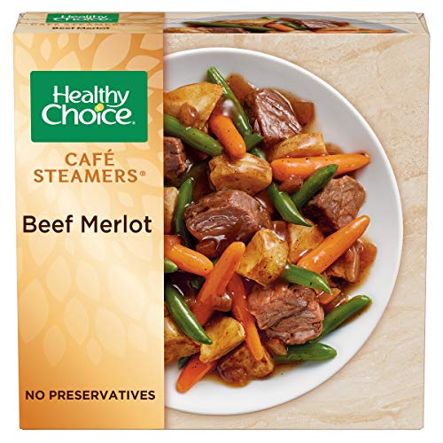 Healthy Choice Cafe Steamers Beef Merlot, Frozen Meal, 9.5 OZ